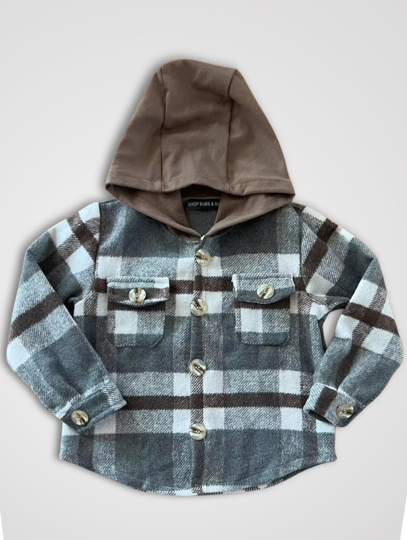 Ash Hooded Flannel – Shop Bubs & Mo